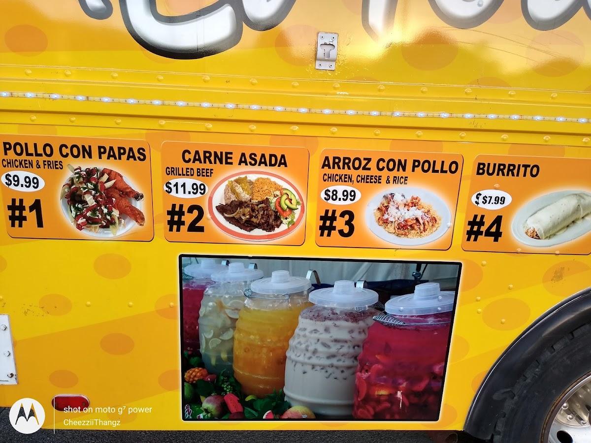 Menu at Taqueria el toro restaurant, Knoxville