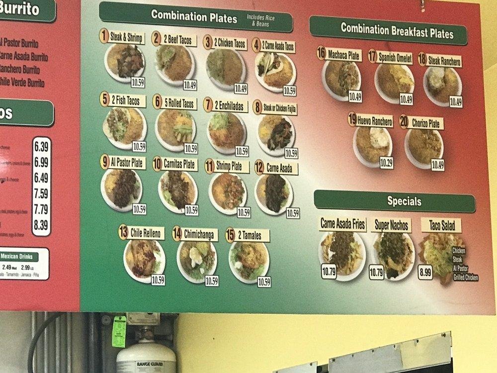 Menu at Betos Mexican Food restaurant, Duchesne