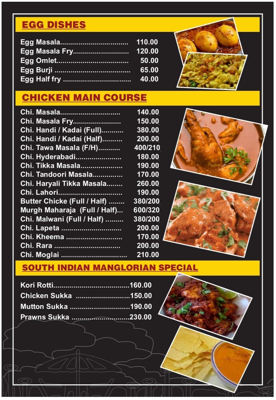 Menu at Hotel Sayba Nx, Thane