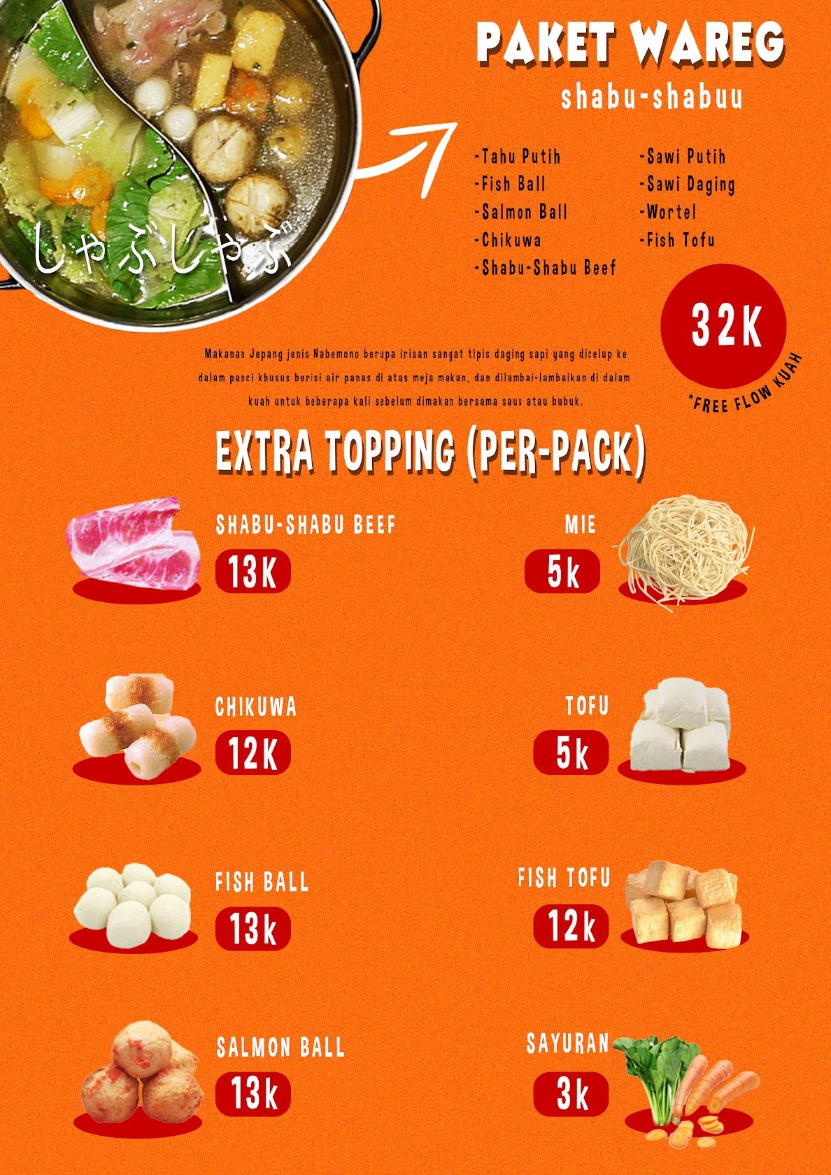Carta del restaurante WAGS (Warung Grill Sesukamu), Pamotan