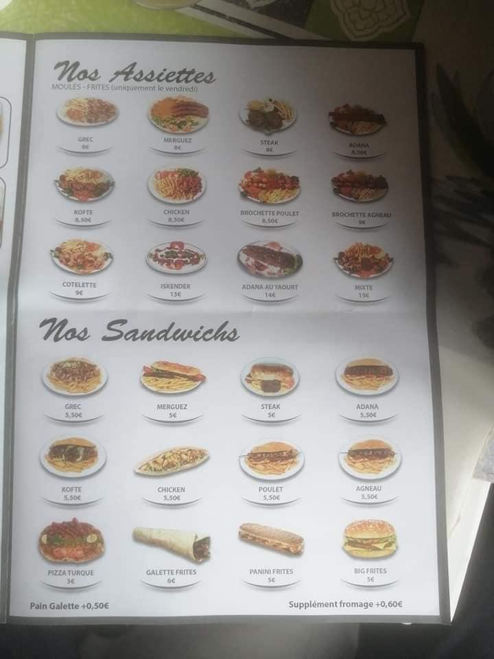 Menu au Chez Nico. restaurant, Domont