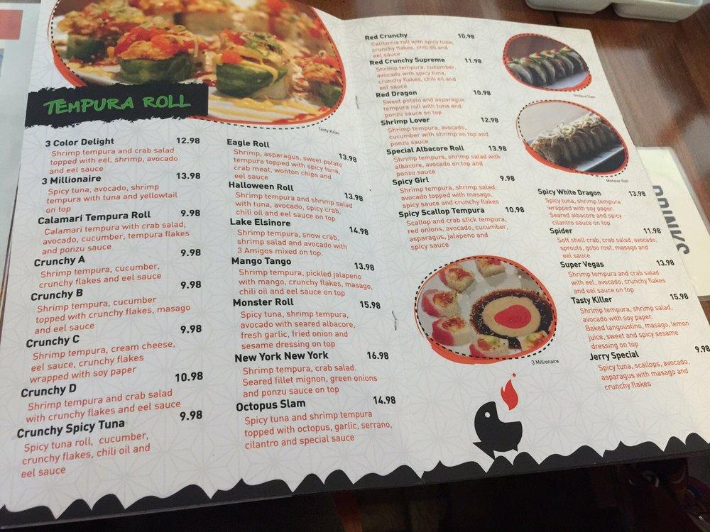 Menu at Fire-Fish Sushi & More restaurant, Temecula