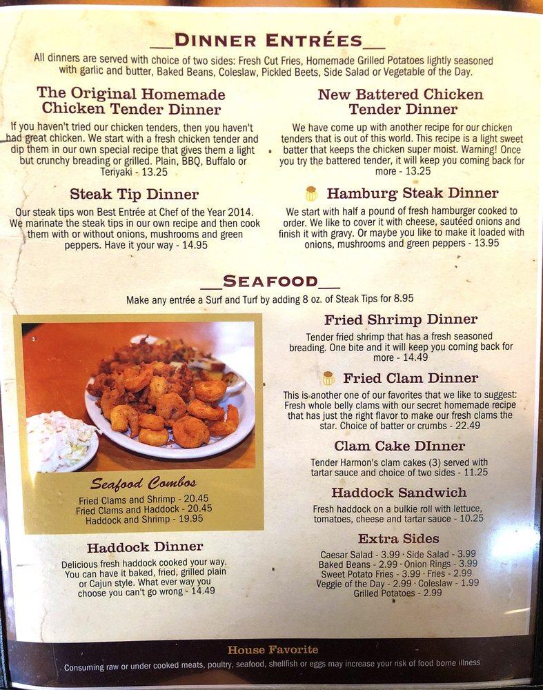 Menu at Schemengees Bar & Grille Restaurant, Lewiston