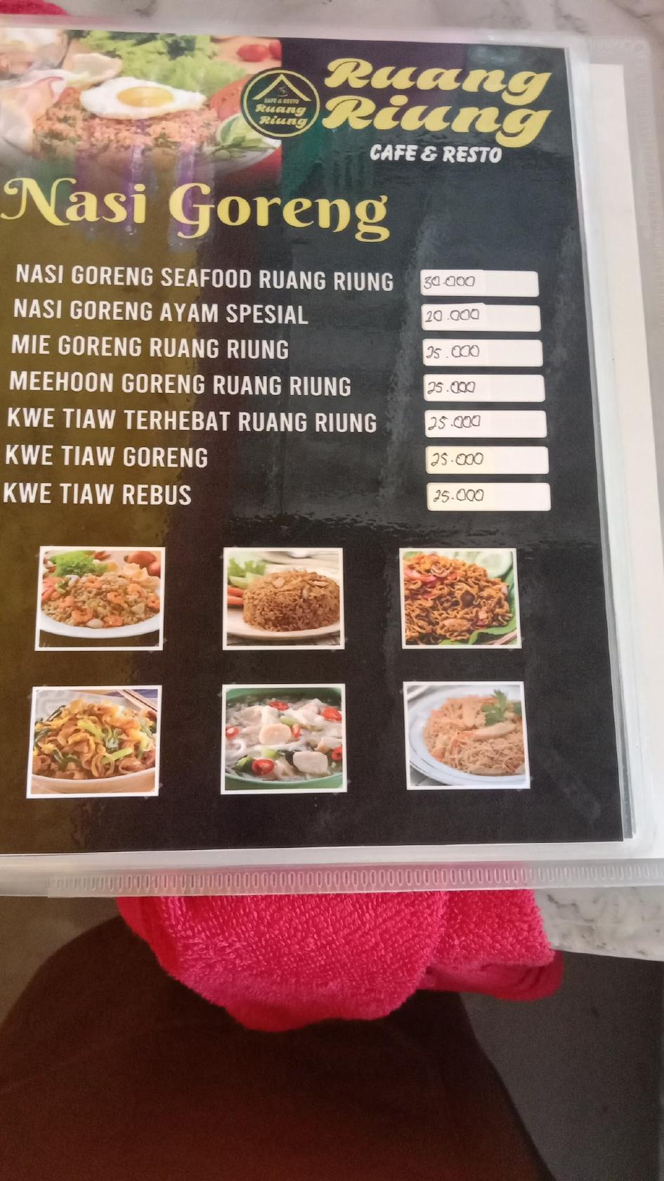 Menu at Cafe dan Resto Keluarga, Talagasari
