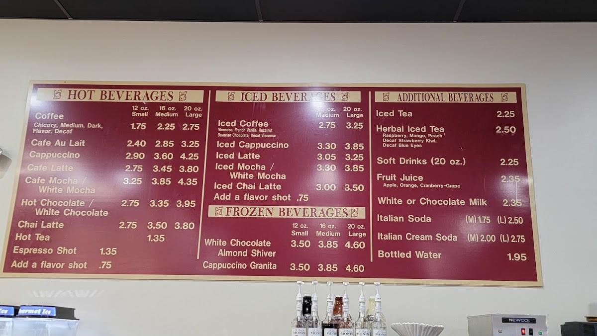 Menu at Chateau Cafe, Kenner, 701 W Esplanade Ave