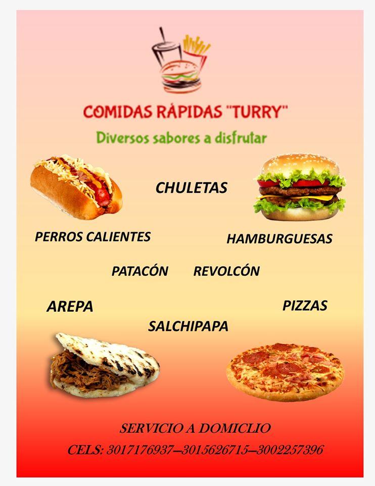 Menu at Comidas Rapidas "El Turry" restaurant, Cartagena