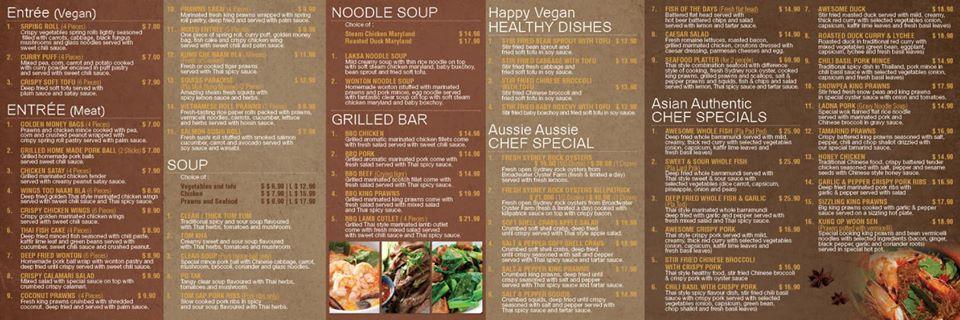 Menu at Thai Hoxton Austral restaurant, West Hoxton, Shop 5/394 ...