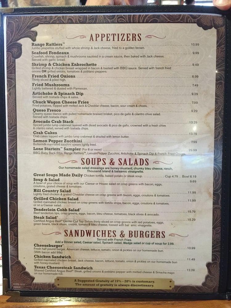 Menu at Saltgrass Steak House steakhouse, McKinney