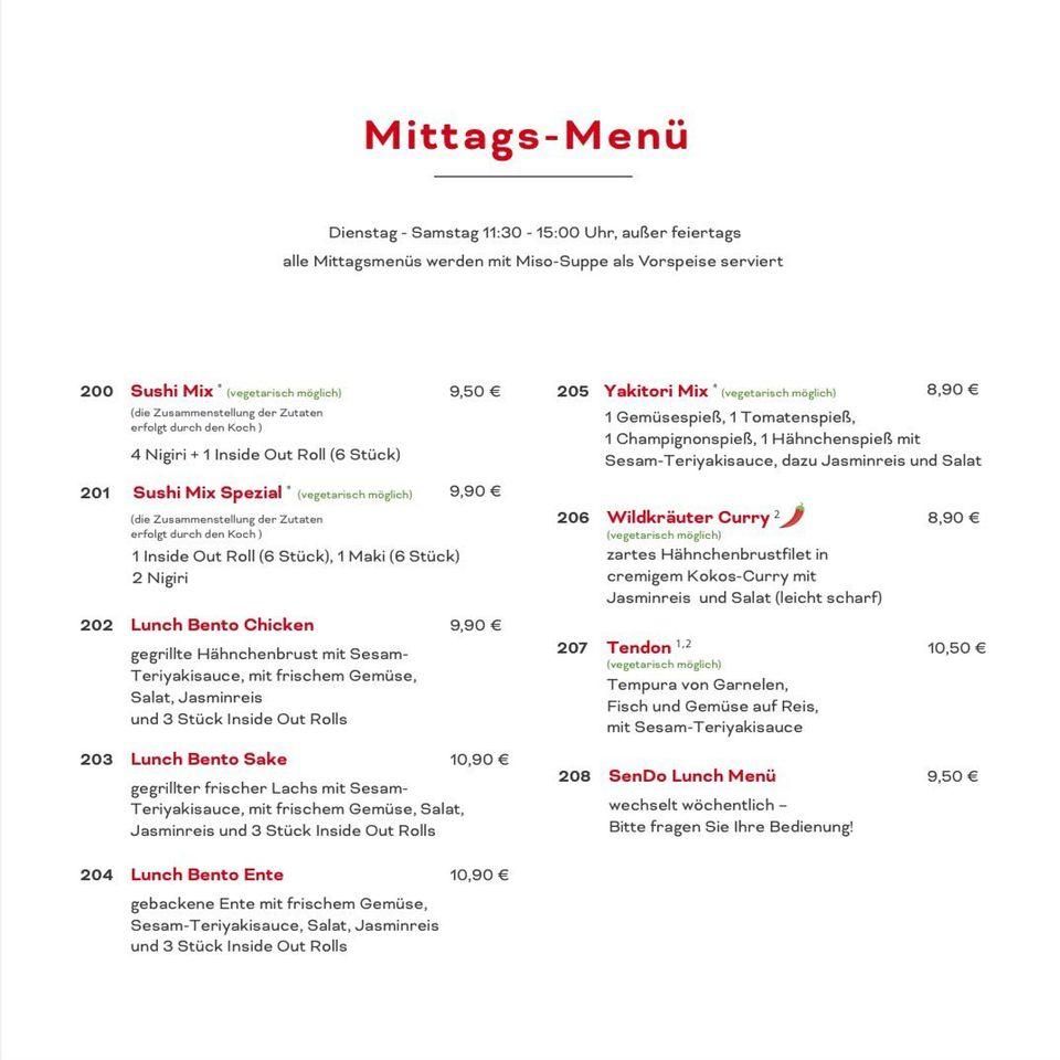 Speisekarte von Sendo Restaurant Inh. Van Ha Nguyen, Hanau