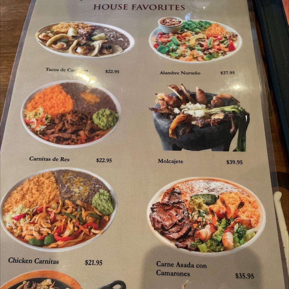 Menu at Vaqueros Mexican Restaurant & Taqueria Spokane, Spokane Valley