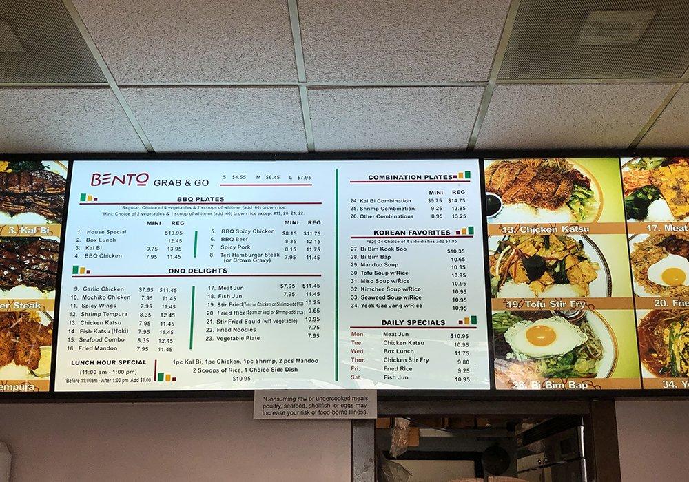 Menu at Family BBQ, Honolulu