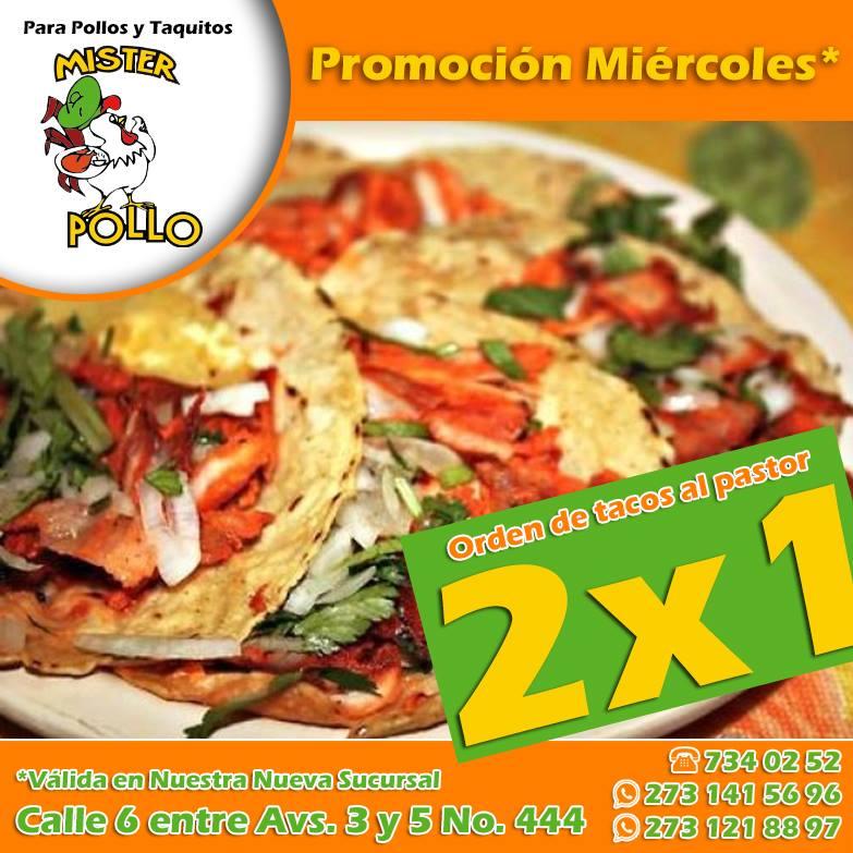 Menu at Mister Pollo restaurant, Huatusco, Av. 2 entre Calles 2 y 4.