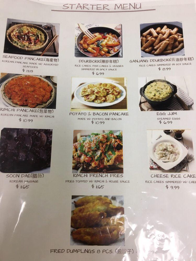 Menu at Bowl Express restaurant, East Lansing