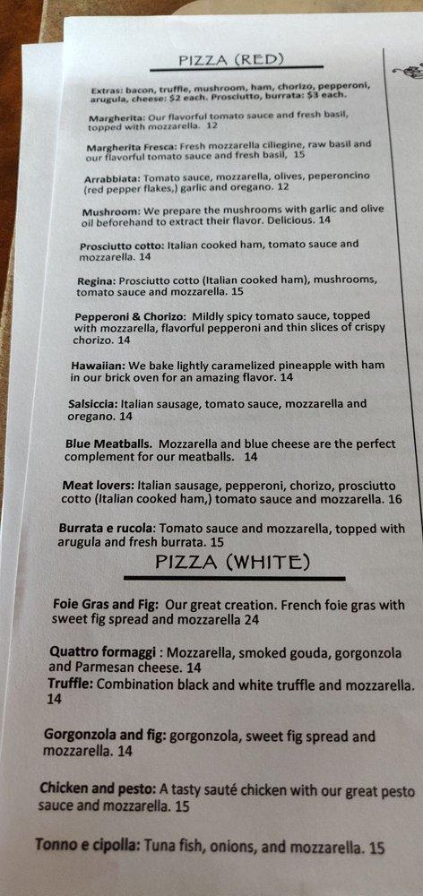 Menu at Amarone pub & bar, Aventura, Biscayne Blvd #107