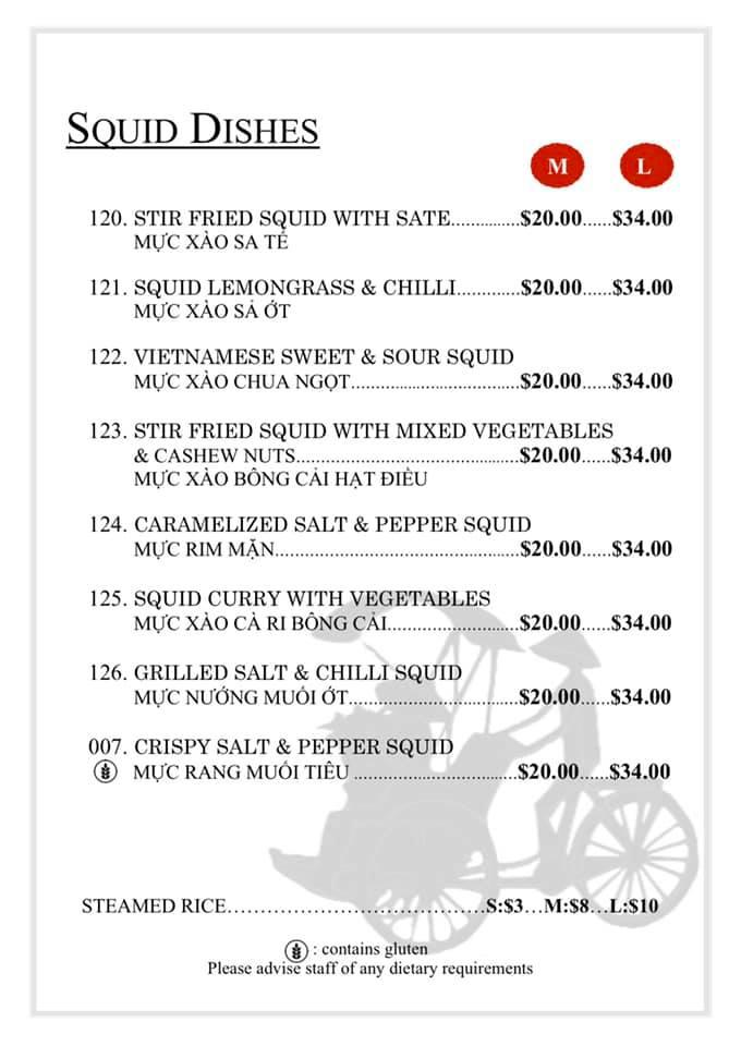 Menu at 5 Star restaurant, Christchurch, 250 Clyde Rd
