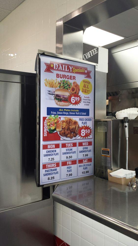 Menu at Victory Diner restaurant, Orange