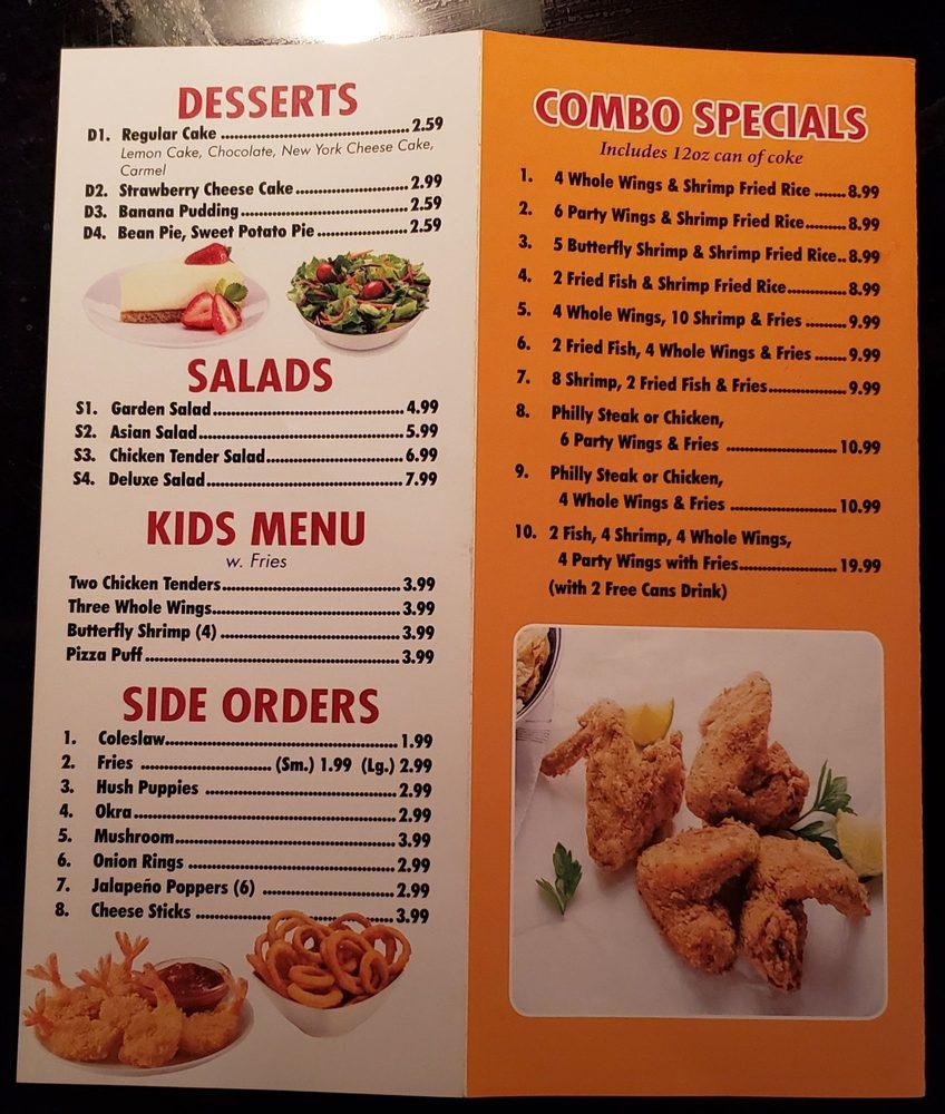 Menu at Super Wing fast food, Ferguson