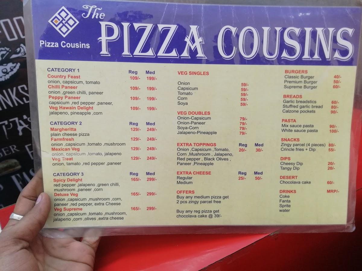 Menu at The Pizza Cousins, Greater Noida