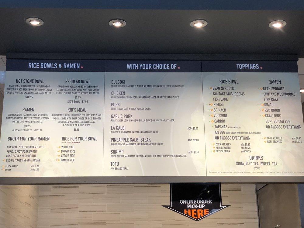 Menu at Burning Rice BBQ, Richardson