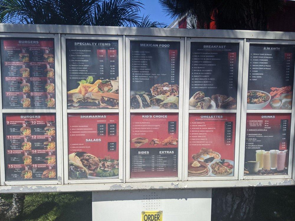 Menu at HotSpot Grill restaurant, Tustin