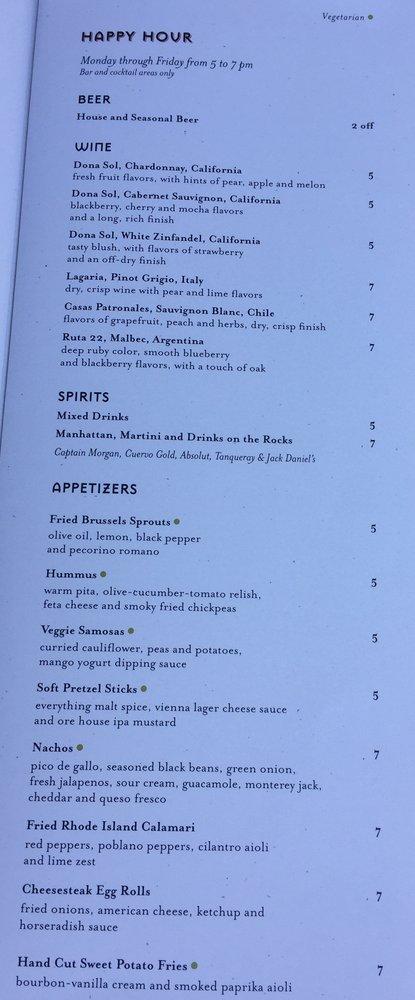 Menu at Iron Hill Brewery & Restaurant, Philadelphia, 785 Huntingdon Pike