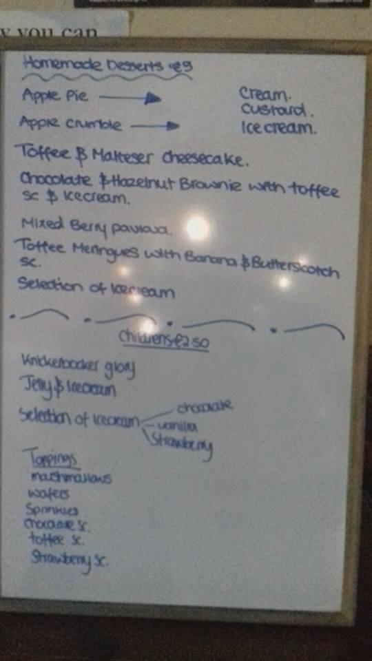 Menu at Schooner Bar, Ballycotton, Main St