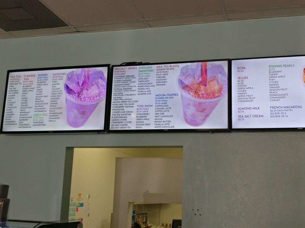 Menu at Chewy Boba desserts, Winter Park, 106 S Semoran Blvd