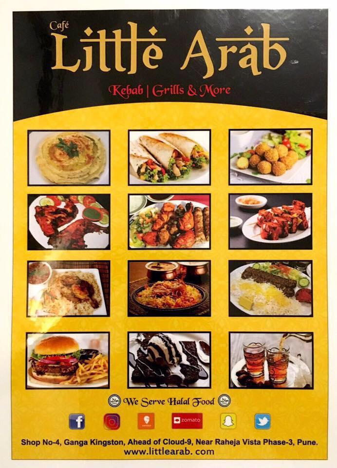 Menu at Cafe Little Arab, Pune