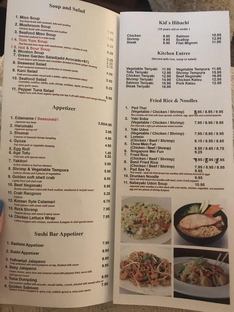 Menu at Taste of Asia restaurant, Elmira Heights