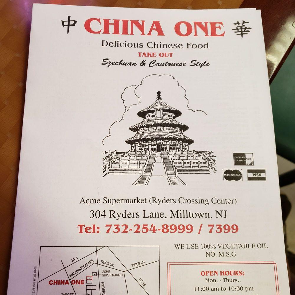 China One in Milltown - Restaurant menu and reviews