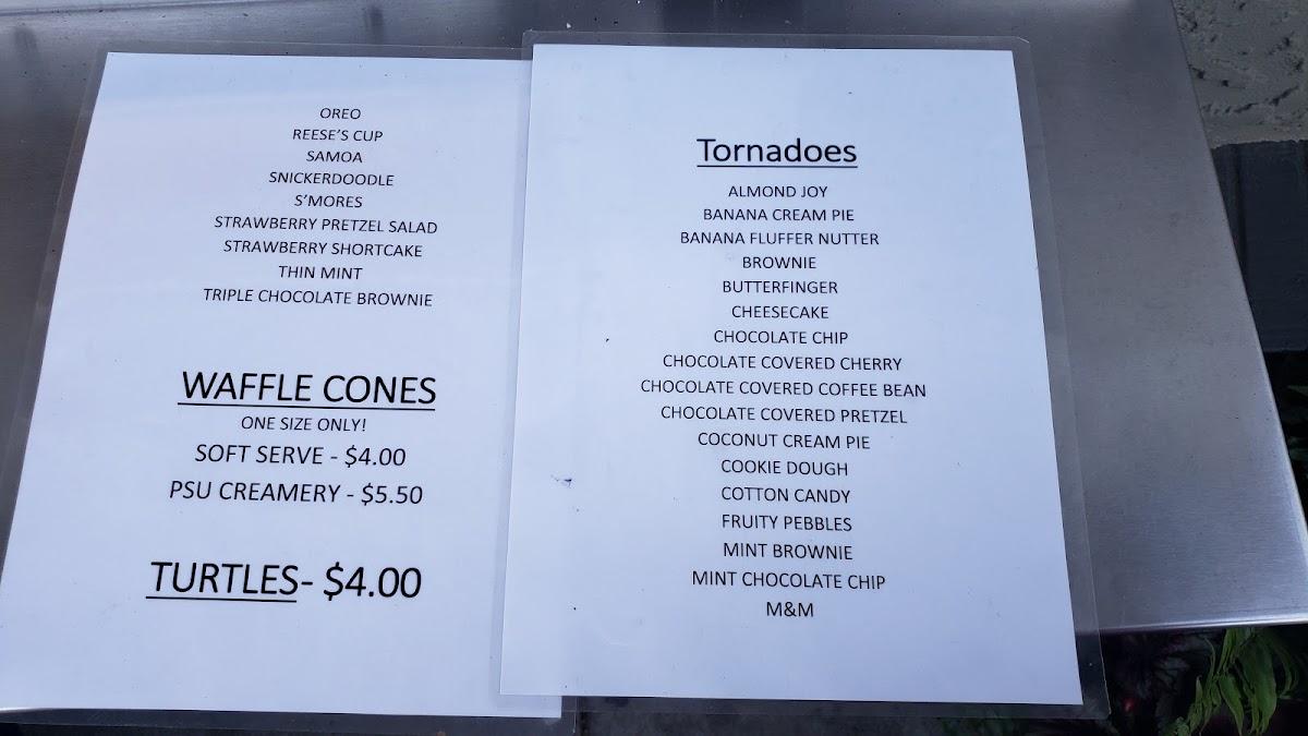 Menu at Irvin's On Main restaurant, Bellwood
