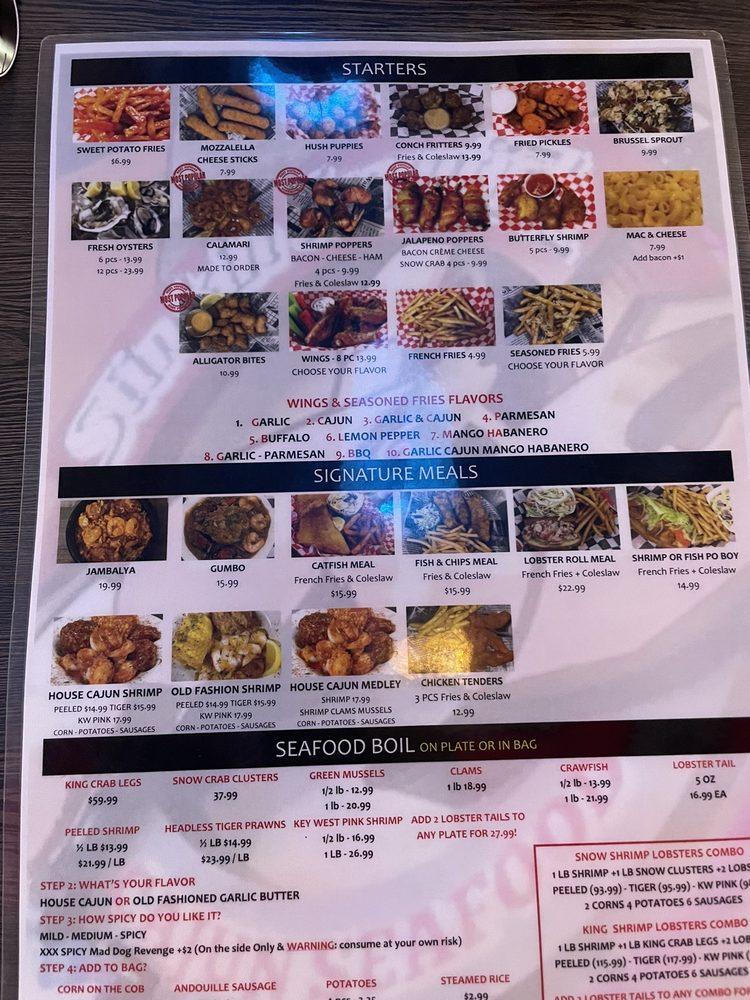 Menu at Stinkin Crawfish Key West pub & bar, Key West