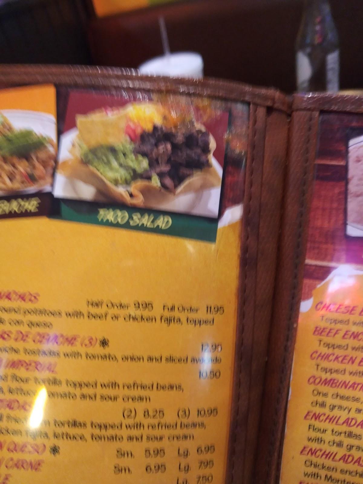 Menu at Las Flores Mexican Restaurant, Houston, Stuebner Airline Rd F