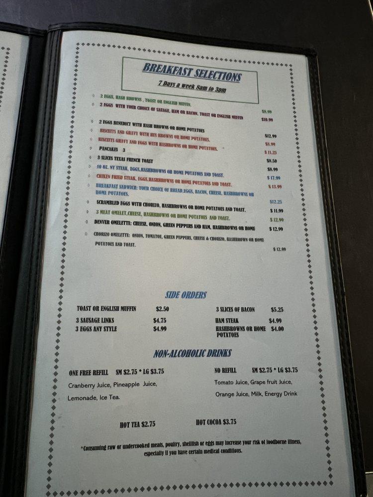 Menu at Uncle Mo's Bar and Grill, Renton