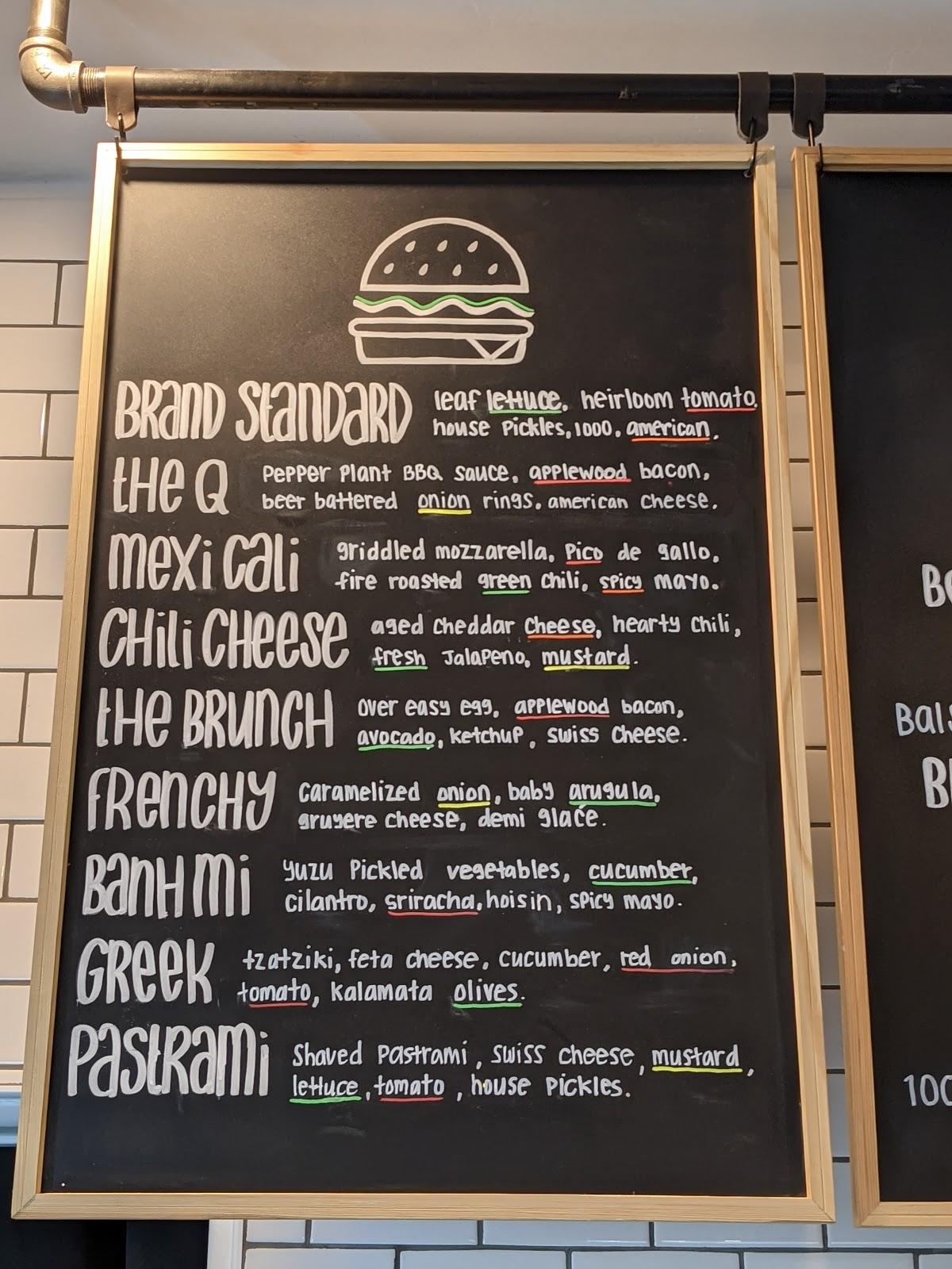 Menu at The Shift Restaurant, Orcutt