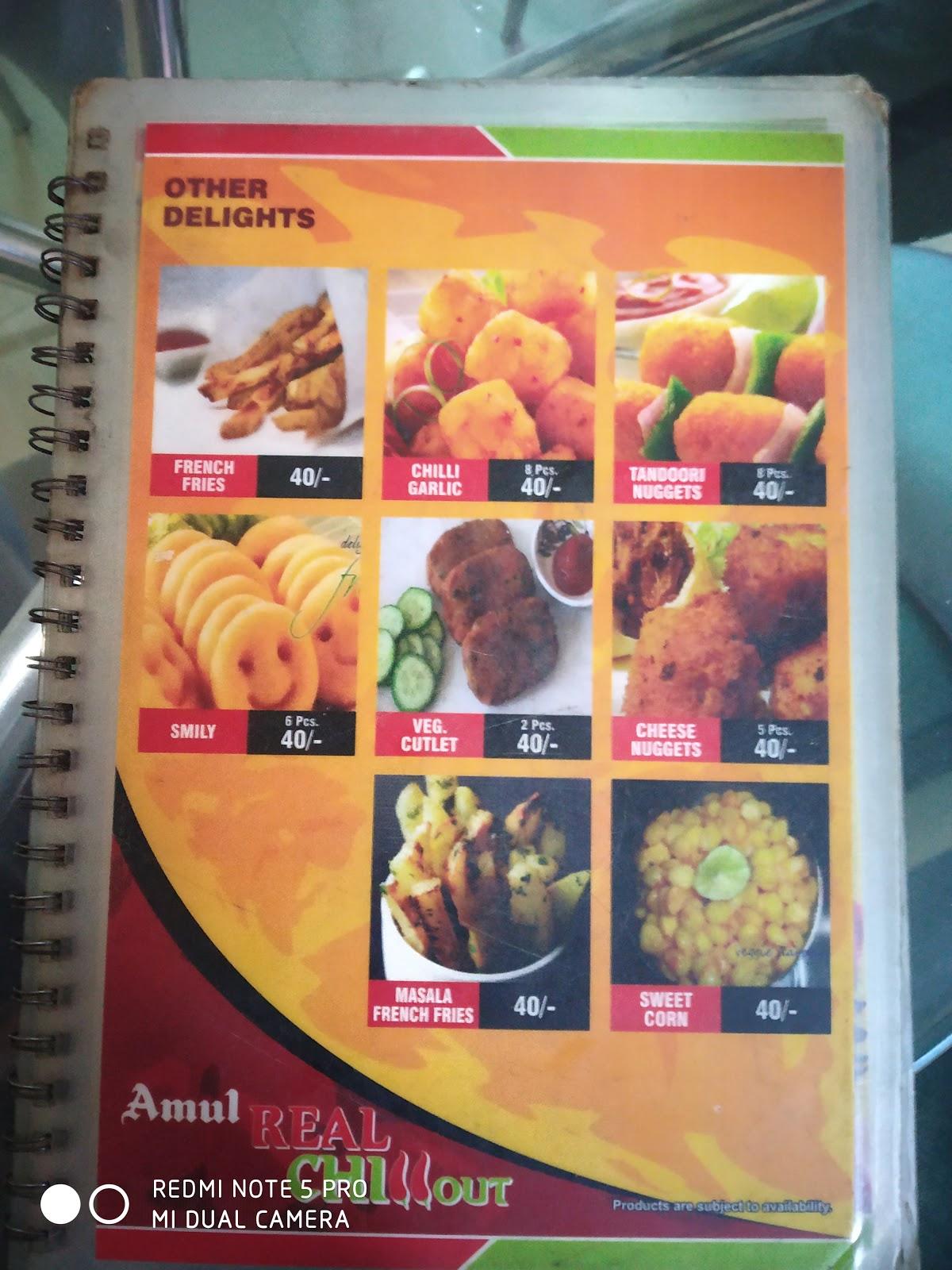 Menu at AMUL REAL CHILL OUT, Umred