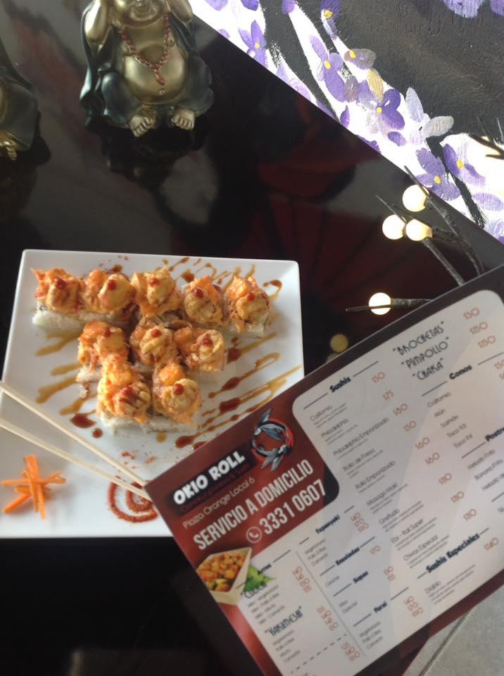 Menu at Okio Roll restaurant, Guadalajara