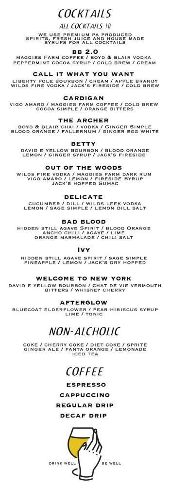 Menu at The Core Kitchen at Atomic Dog Cidery restaurant, Gettysburg