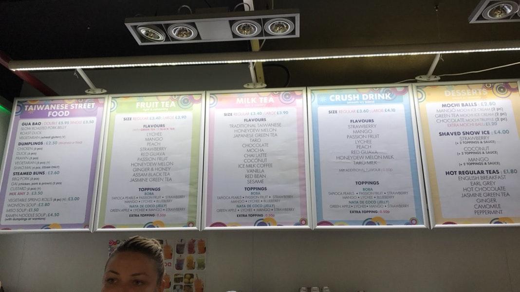 Menu at Chaboba desserts, Wembley, 20 London Designer Outlet