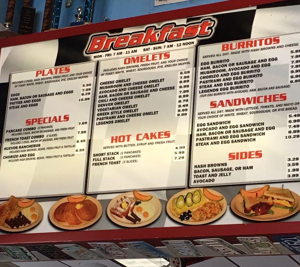 Menu at Legends Burgers restaurant, Rancho Cucamonga, Base Line Rd