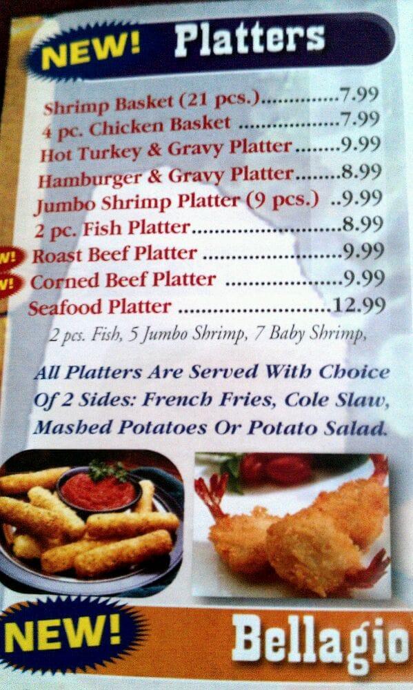 Menu at Bellagio Wings & Pizza pizzeria, Owings Mills