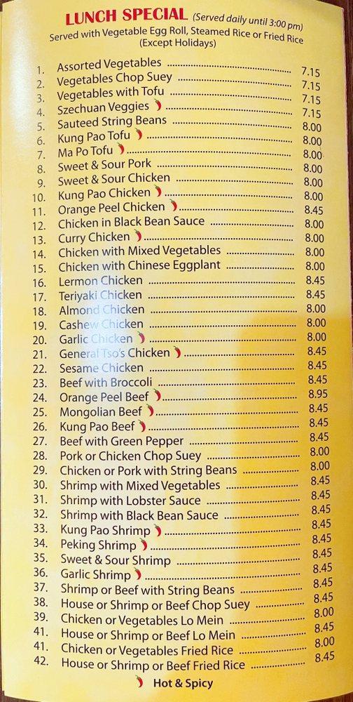 Menu at Golden Dragon Chinese restaurant, Glendora, S Grand Ave