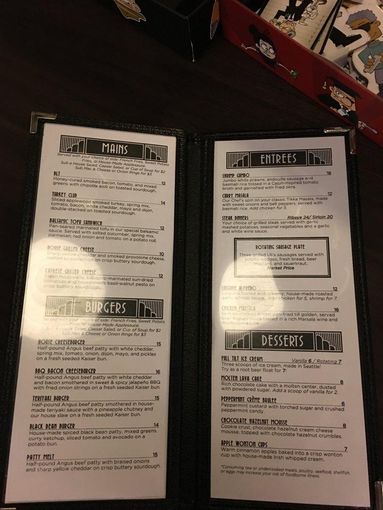 Menu at Mox Boarding House pub & bar, Bellevue, Bel Red Rd