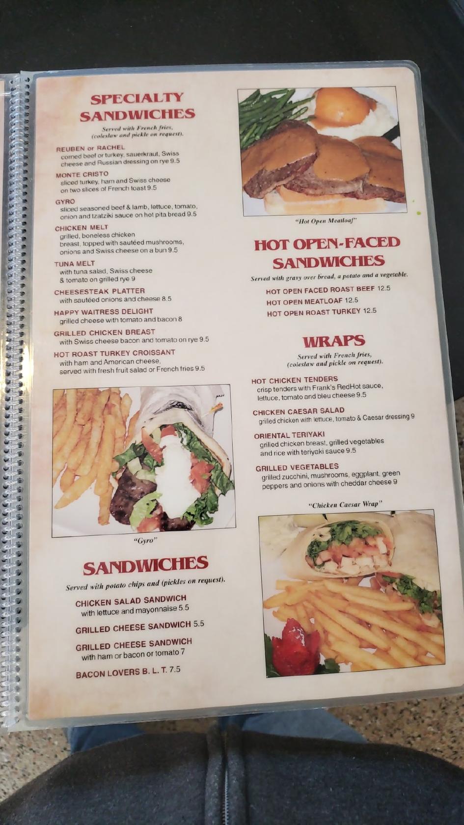 Menu at West Chester Diner cafe, West Chester, West Chester Pike