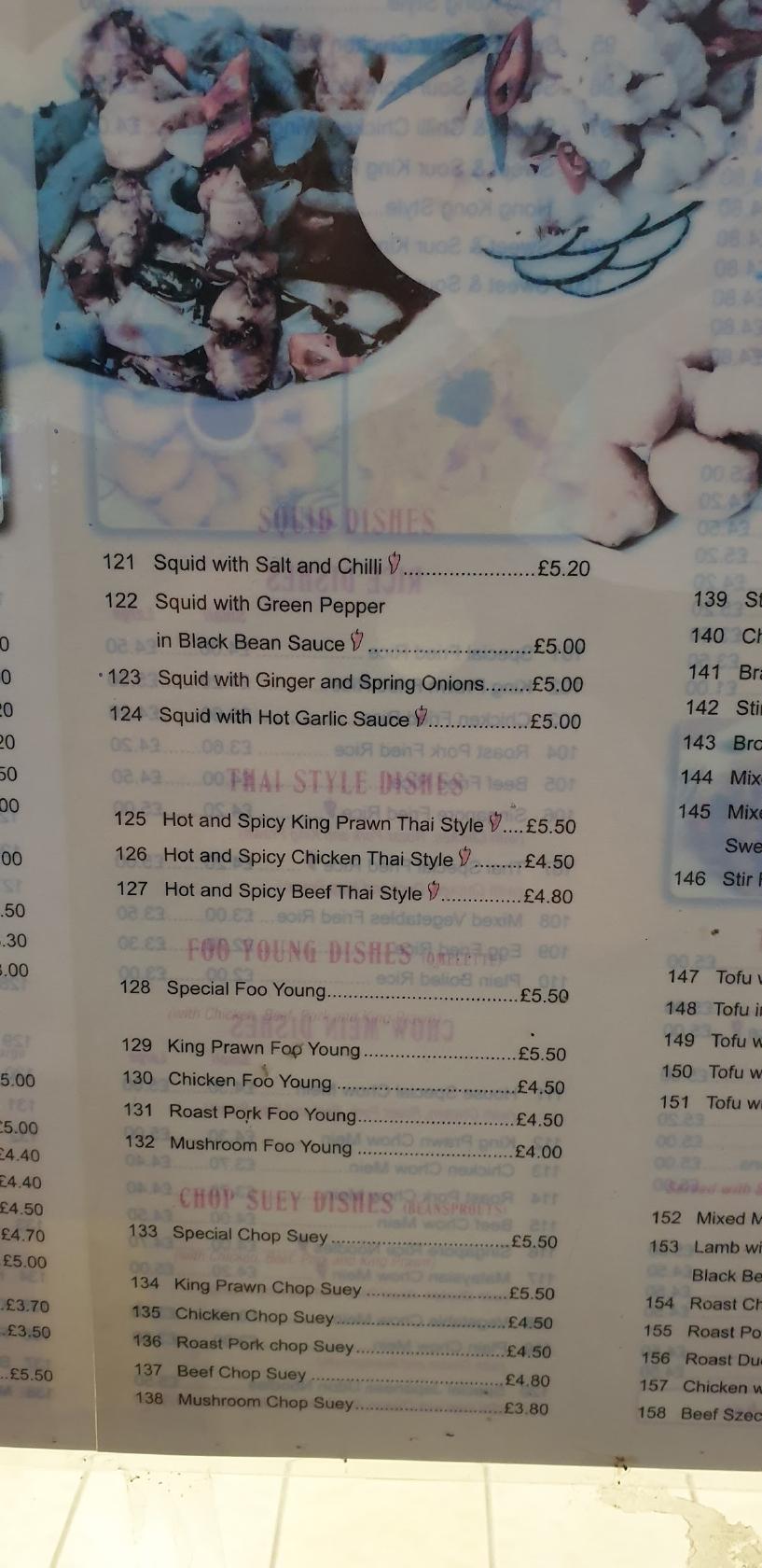 Menu at China Wok restaurant, Croydon, 140 Cherry Orchard Rd