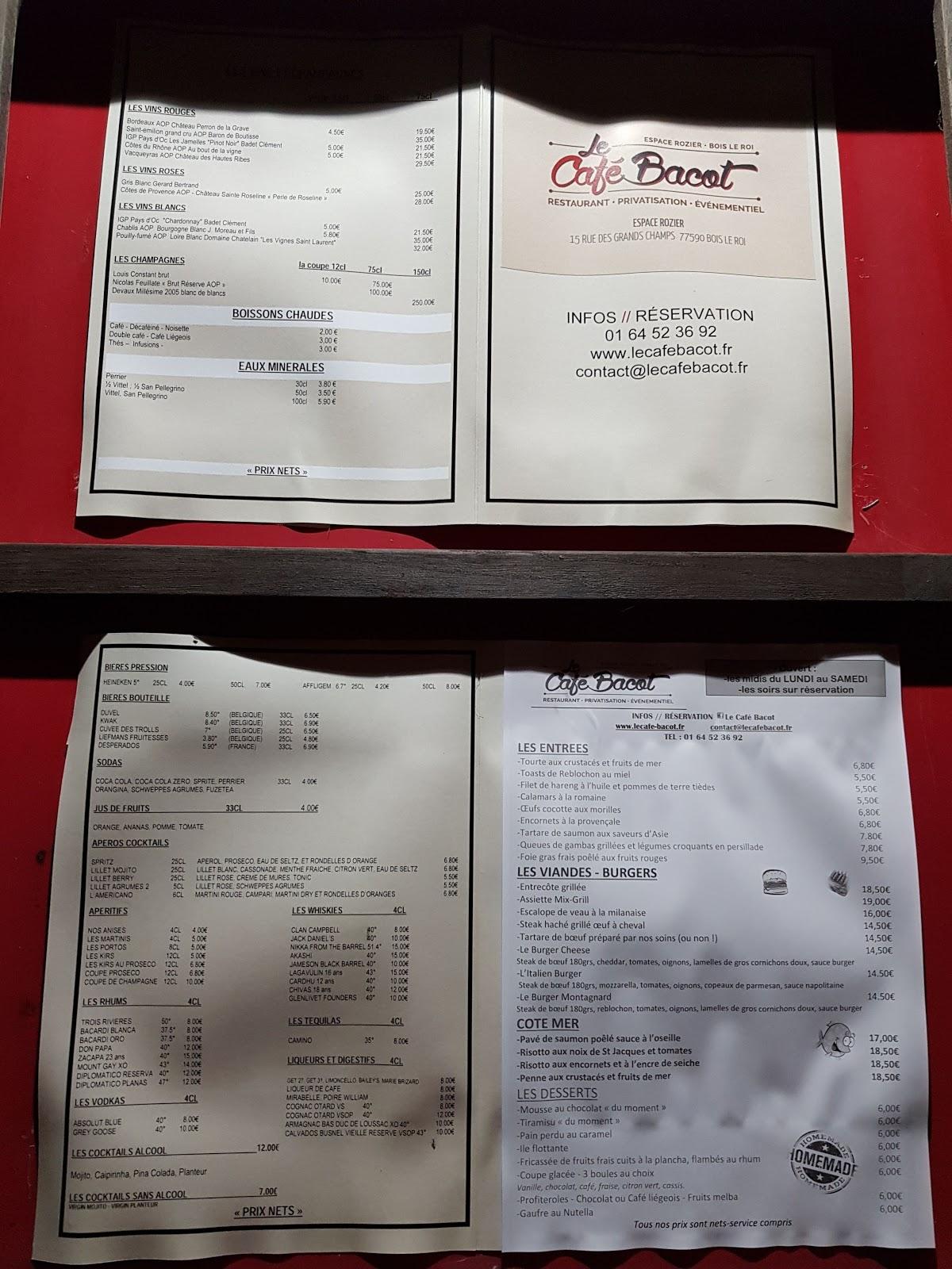 Menu au Le Milton Pub, Bois-le-Roi, 15 Rue des Grands Champs