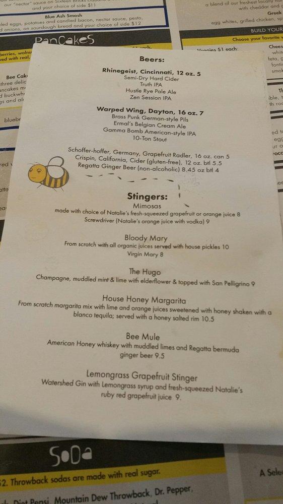 Menu at Sleepy Bee Cafe - Blue Ash, Blue Ash, Kenwood Rd