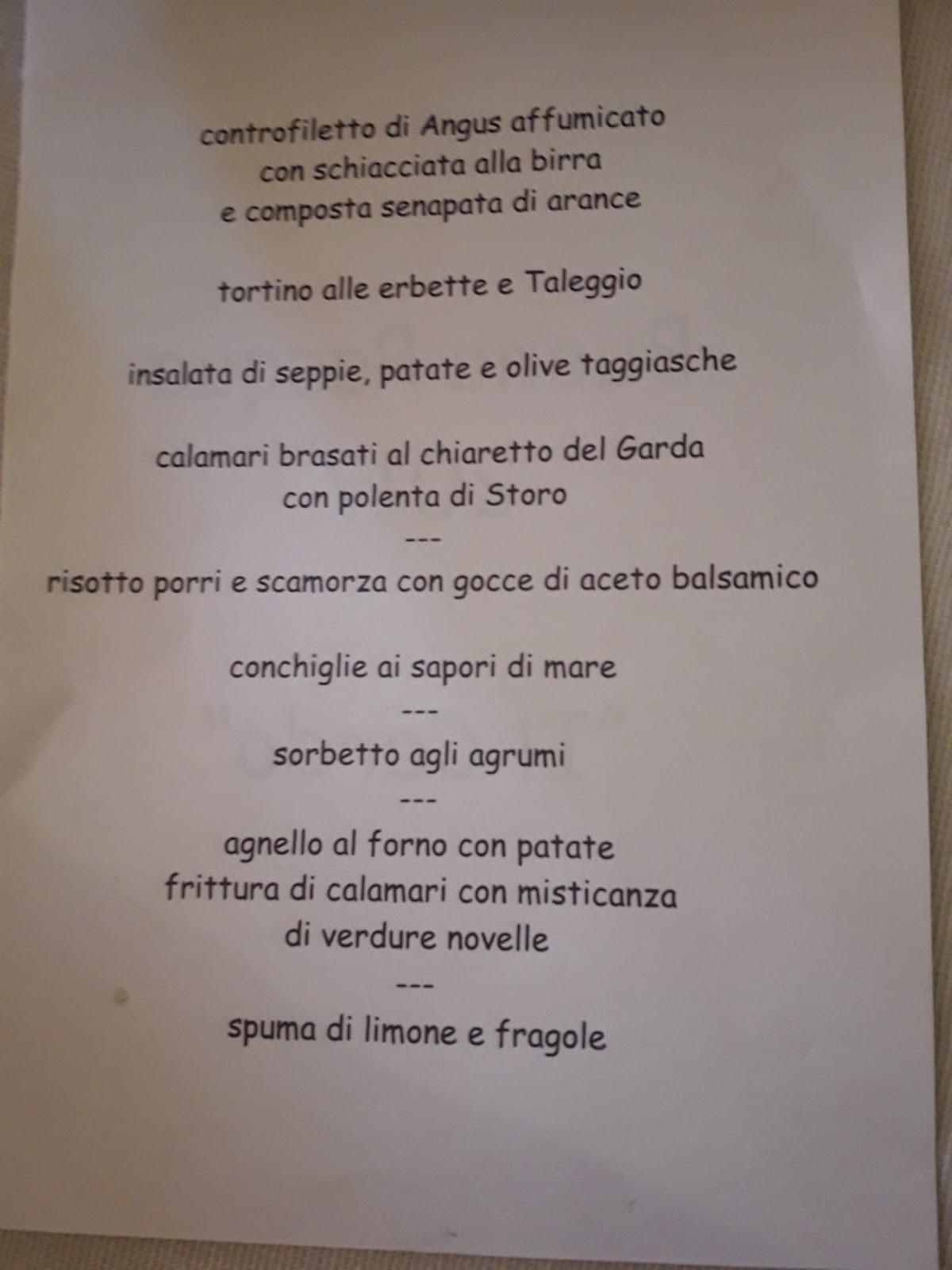 Menu da Il Cardo di Ceresara ristorante, Ceresara