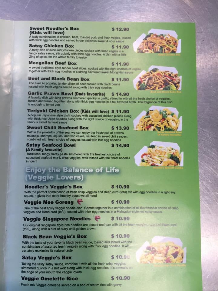 Menu at Wok in a Box Baldivis restaurant, Baldivis