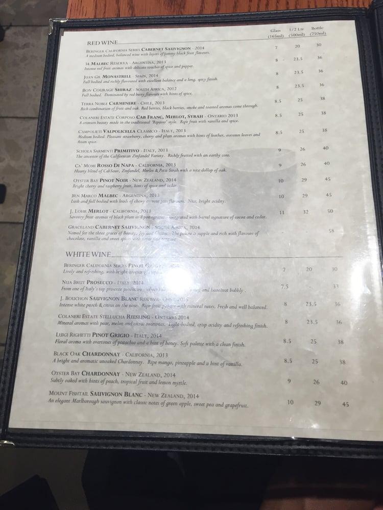 Menu at The Church Key Bistro-Pub, London